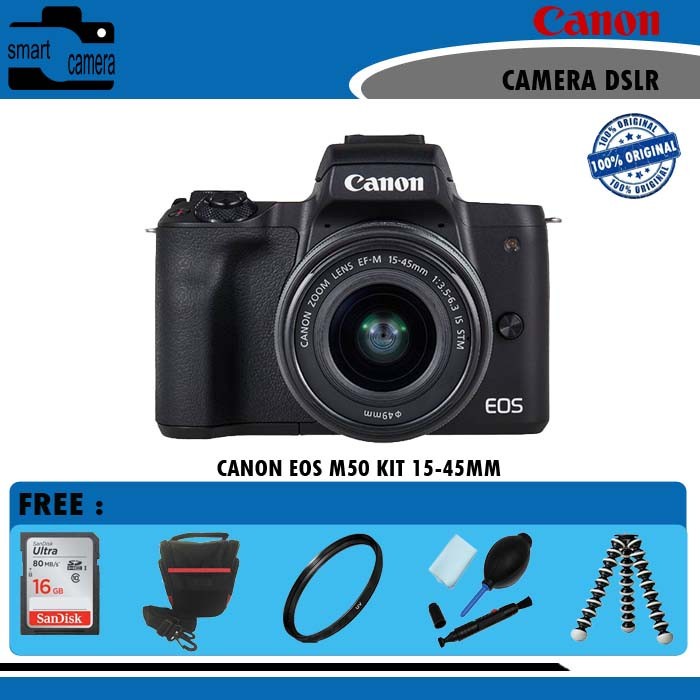 Jual CANON EOS M50 KIT 15-45MM IS STM | Shopee Indonesia