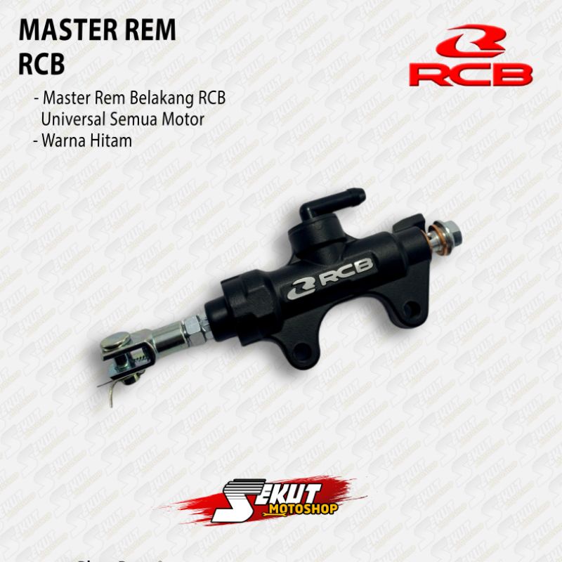 Jual Master Rem belakang RCB Universal semua motor warna hitam original rcb | Shopee Indonesia