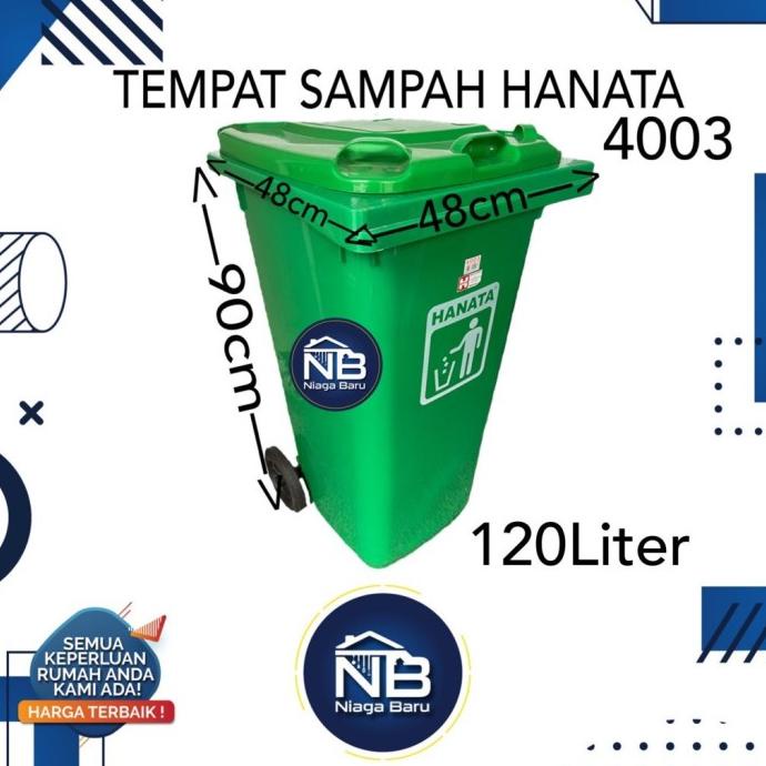 Jual TEMPAT SAMPAH 120 LITER RODA HANATA 4003 TONG SAMPAH RODA SDF5245D4F | Shopee Indonesia