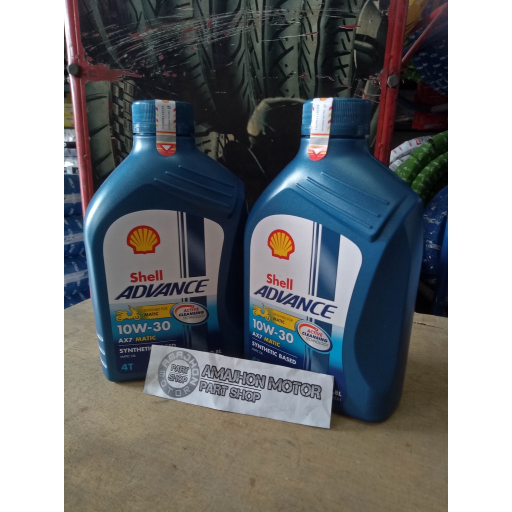 Jual OLI MESIN PELUMAS MESIN SHELL ADVANCE AX7 MATIC 10W-30 800ML ...