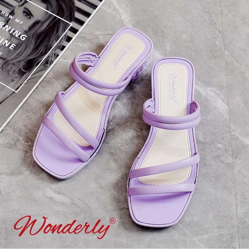 Jual SENDAL WANITA 2 in 1 WONDERLY 713-1 | Shopee Indonesia