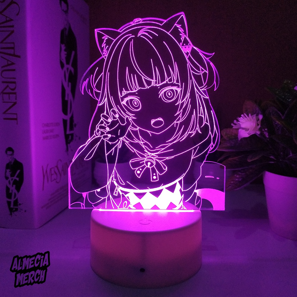 Jual Night Lamp Hololive EN / Lampu Tidur LED Akrilik Desain Gura ...
