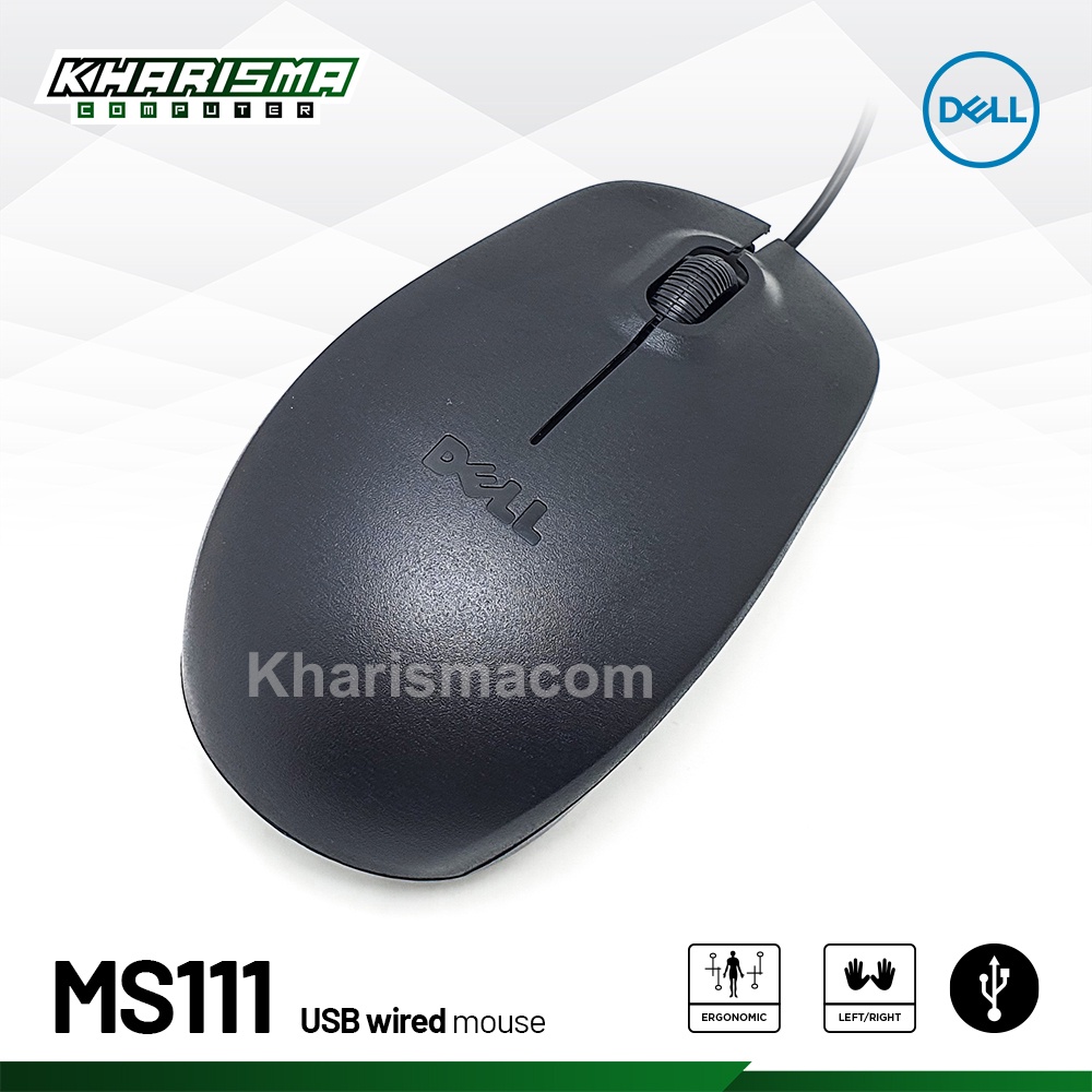 Jual MOUSE USB OPTICAL DELL MS111 MURAH | Shopee Indonesia