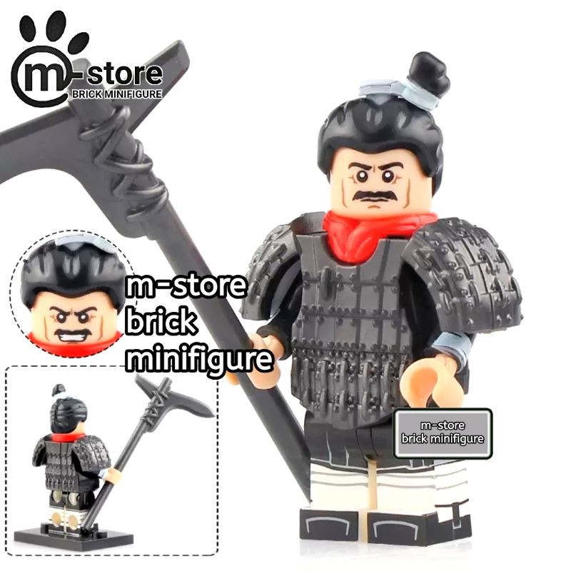 Jual brick qin dynasty light armor halberd man mini toy figure | Shopee ...