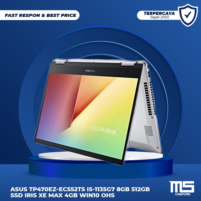 Jual ASUS TP470EZ-EC552TS I5-1135G7 8GB 512GB SSD IRIS XE MAX 4GB WIN10 ...