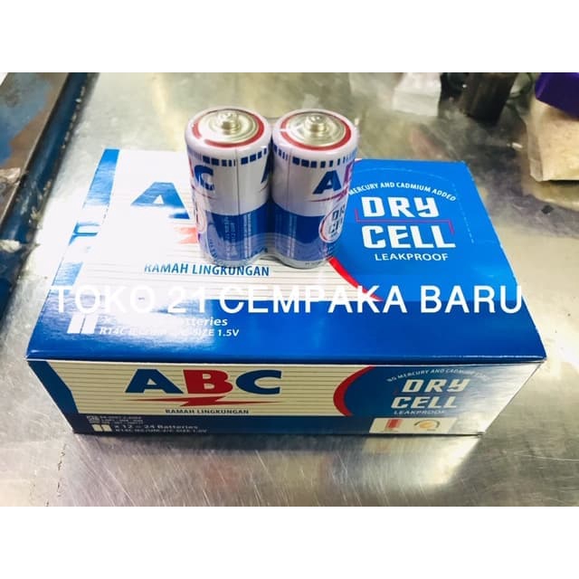 Jual Baterai ABC BIRU Tipe R14C 1 BOX isi 24 PCS | Batre ABC Biru R14 C ...