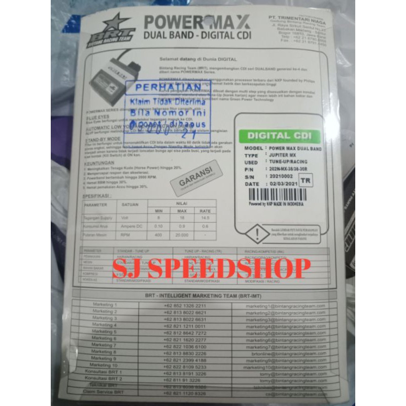 Jual CDI BRT Dual Band JUPITER MX Tune Up Racing (TR) | Shopee Indonesia Jual CDI BRT Dual Band JUPITER MX Tune Up Racing (TR) | Shopee Indonesia