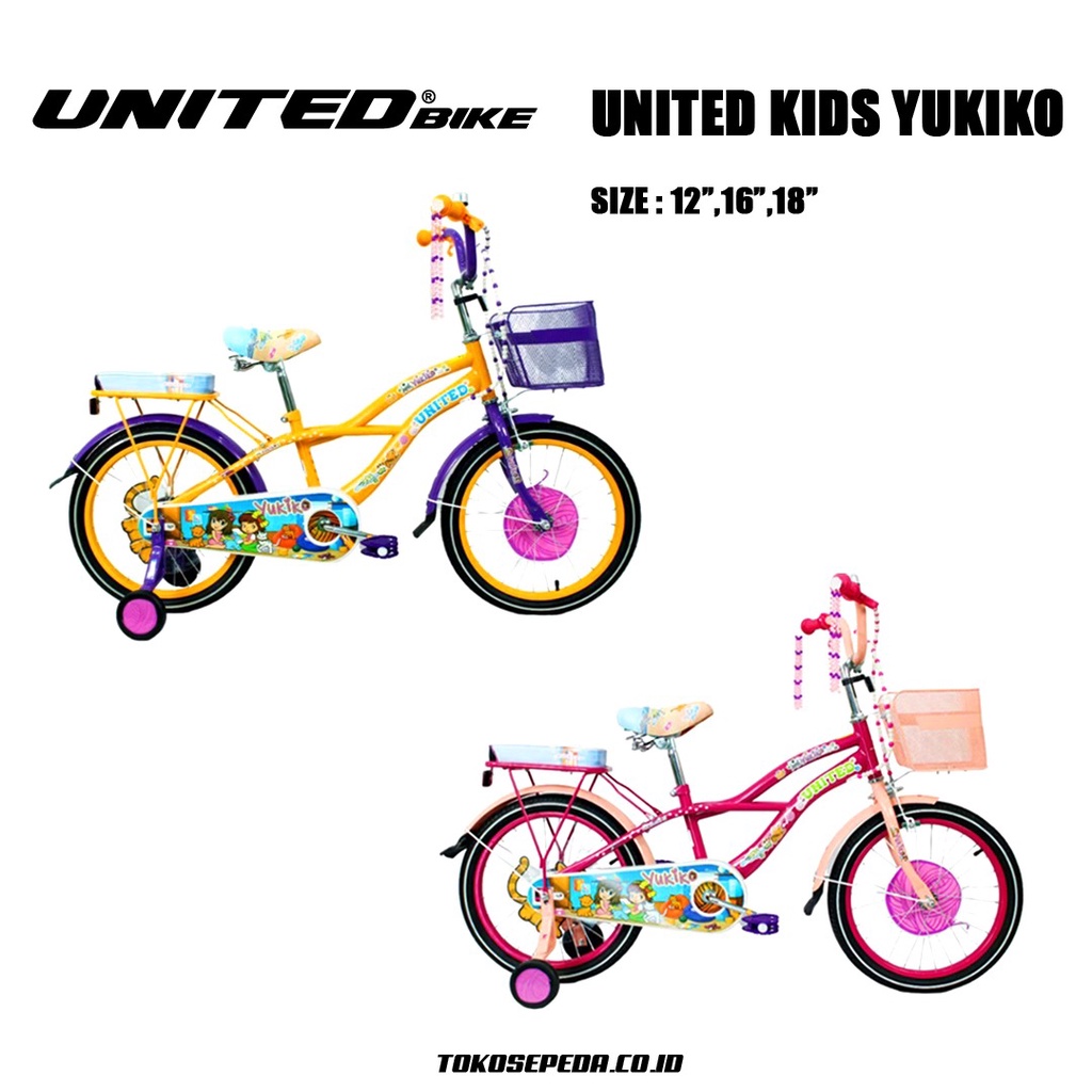 Jual SEPEDA MINI 12 INCH UNITED YUKIKO 01SP | Shopee Indonesia