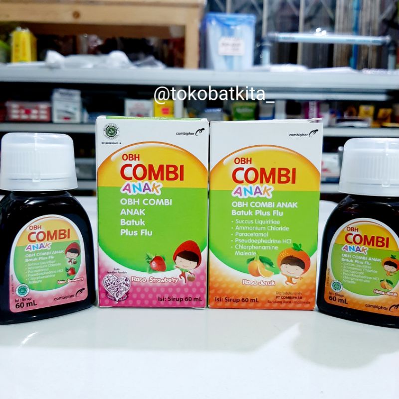 Jual [JERUK / STRAWBERRY] OBH COMBI ANAK / DEMAM BATUK PILEK / BERDAHAK ...