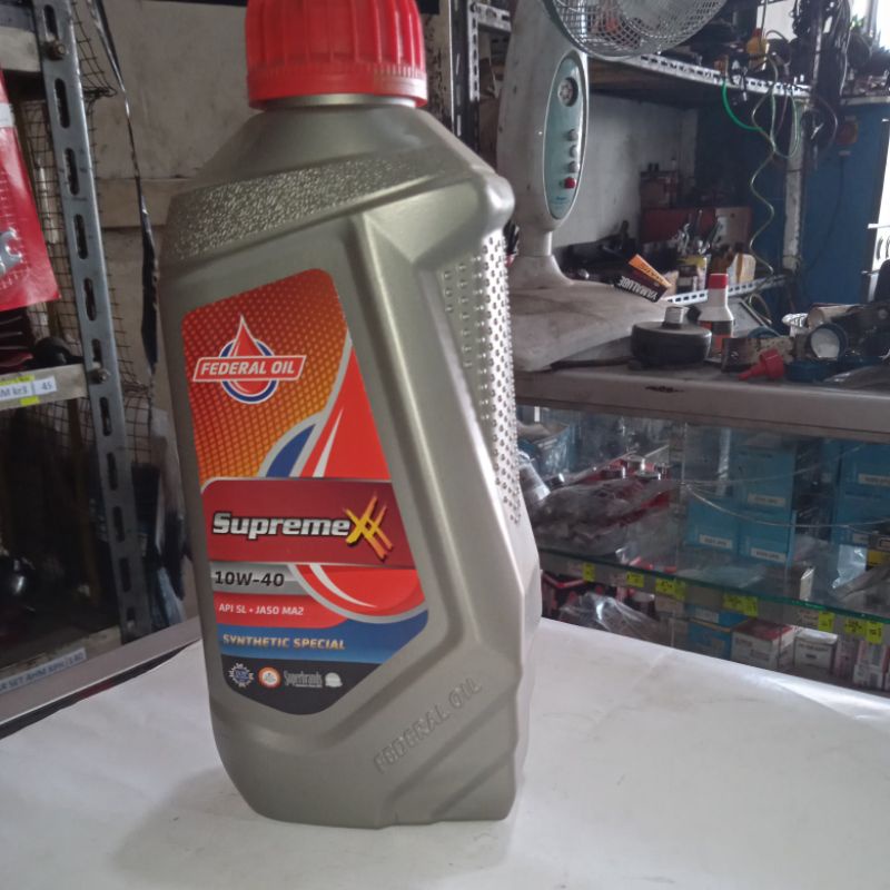 Jual Oli Mesin Motor Federal Supreme XX Ukuran 800ml SAE 10W-40 ...