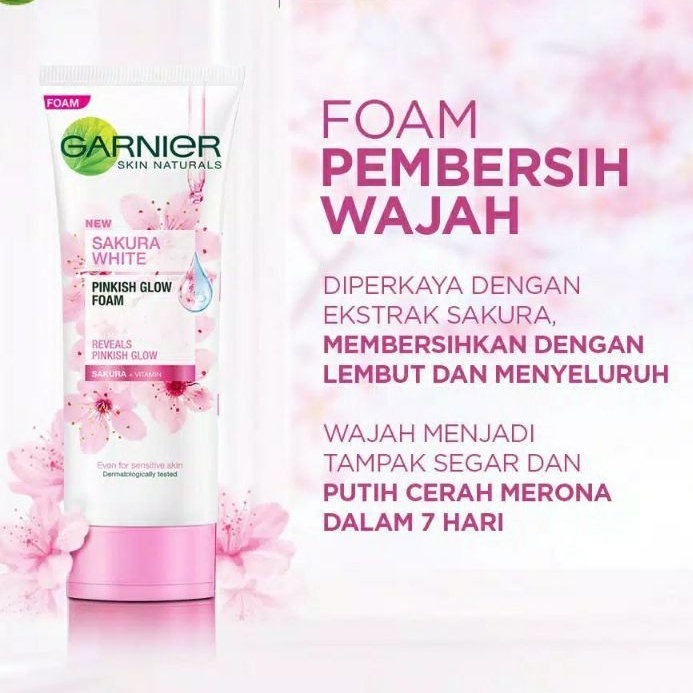 Jual Garnier Facial wash sakura/pencuci muka Garnier sakura | Shopee ...