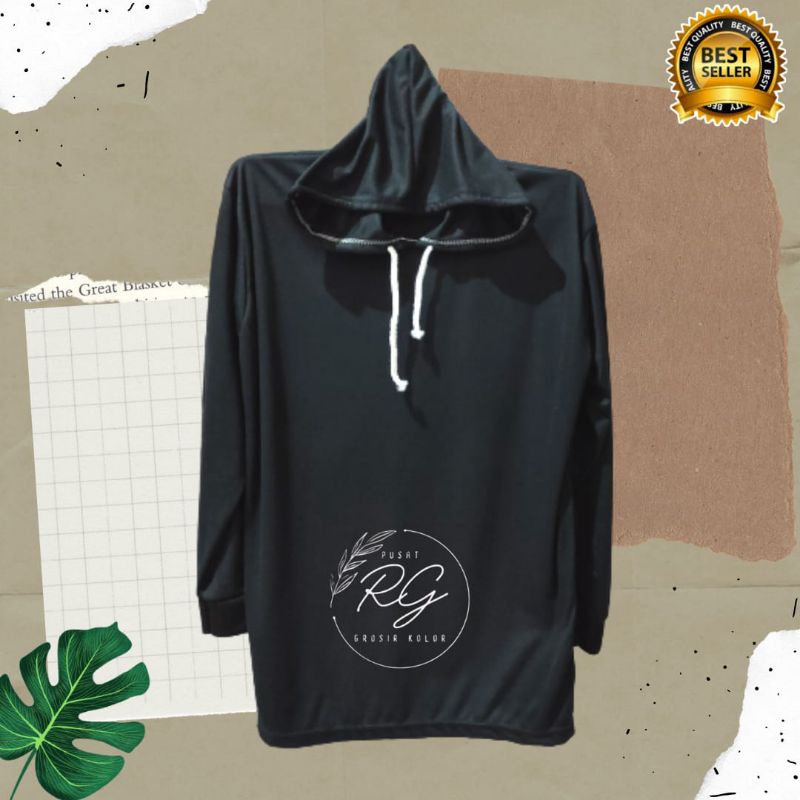 Jual Baju Kaos Tani Hoodie Atasan Hitam Polos Pria Oversize Lengan ... Jual Baju Kaos Tani Hoodie Atasan Hitam Polos Pria Oversize Lengan ...
