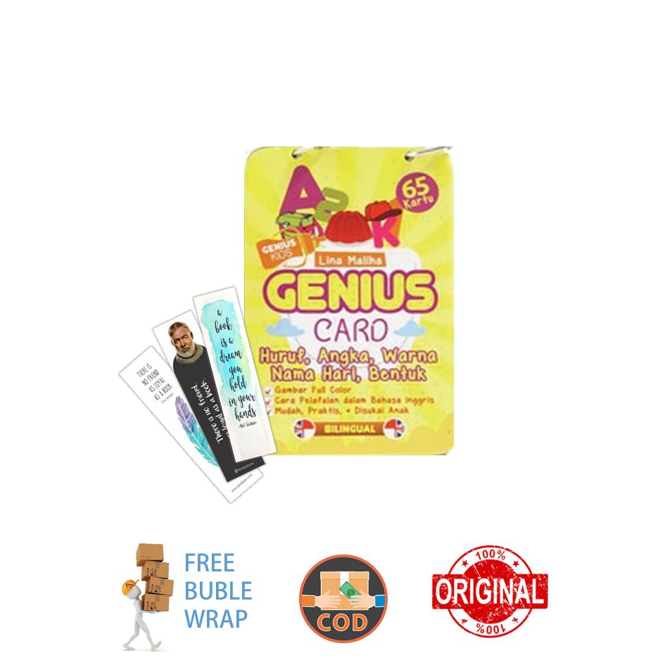 Jual Buku Genius Card: Huruf, Angka, Nama Hari, Bentuk (Charissa ...