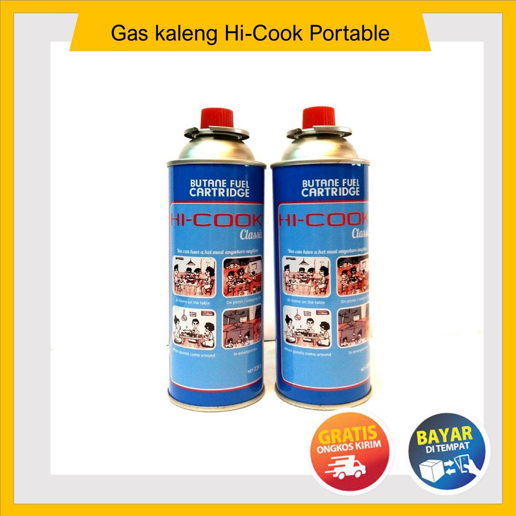 Jual Gas Kaleng Portable Original Hi Cook Untuk Kompor Portable Mudah ...