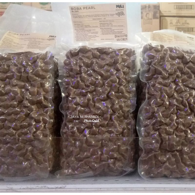 Jual TAPIOCA PEARL MILI / MUTIARA HITAM / BOBA HITAM 1kg | Shopee Indonesia