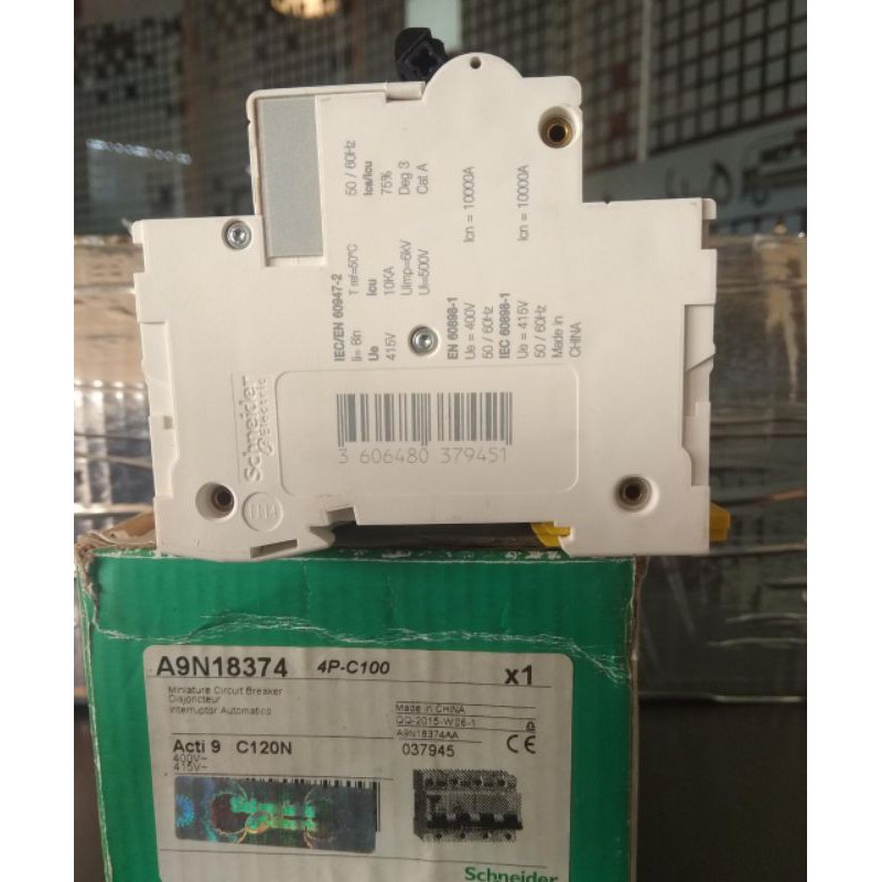 Jual Schneider MCB C120N C100A 4Pole | Shopee Indonesia