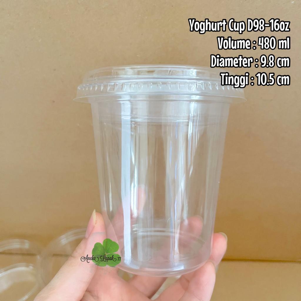 Jual Cup Yoghurt Gelas Puding 16oz/RYC 98-105/480ml | Shopee Indonesia