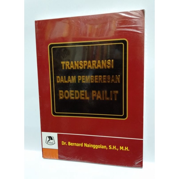 Jual BUKU TRANSPARANSI DALAM PEMBERESAN BOEDEL PAILIT | Shopee Indonesia
