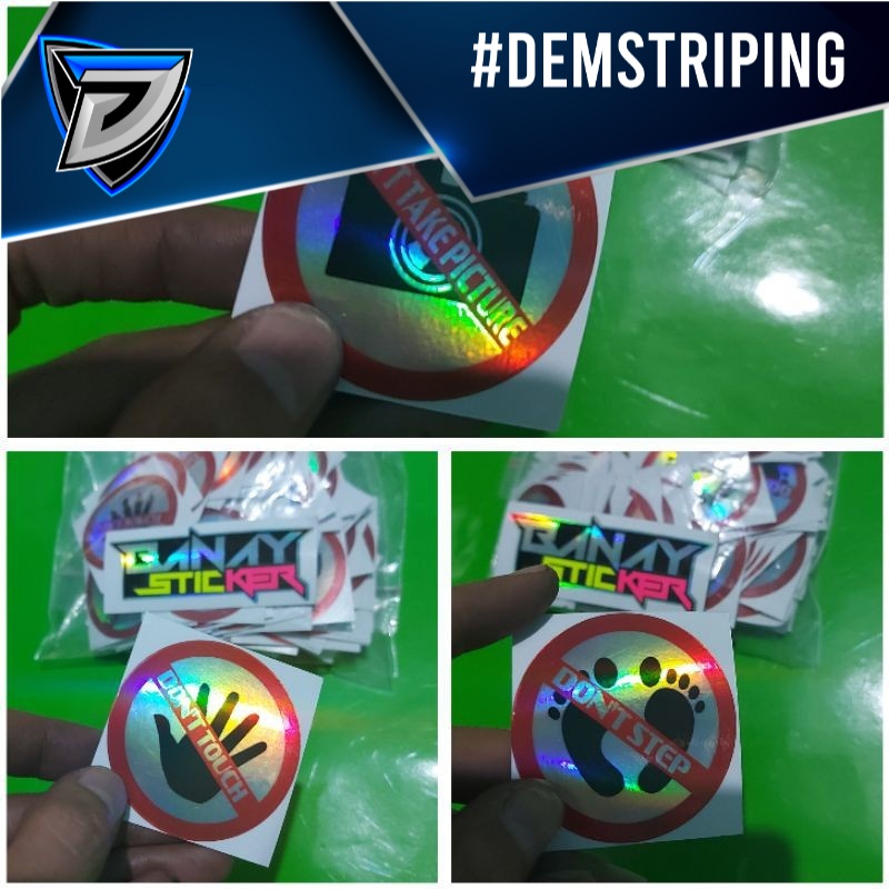 Jual STICKER DILARANG DONT TOUCH,DONT CAMERA,DONT STEP PRINCUTT ...
