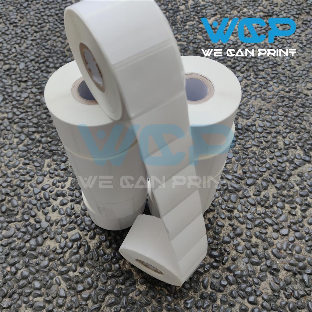 Jual Label Thermal 40x30mm - 40x30 - 40 x 30 mm (1 LINE) Kertas Sticker ...