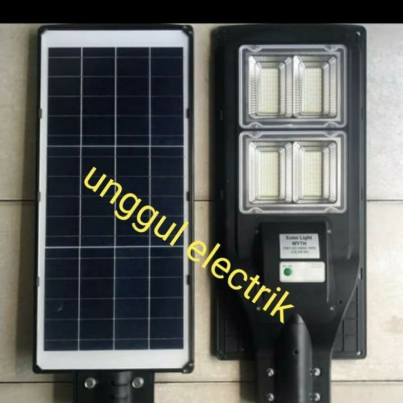 Jual Lampu jalan Solar cell 4 mata 100 watt | Shopee Indonesia