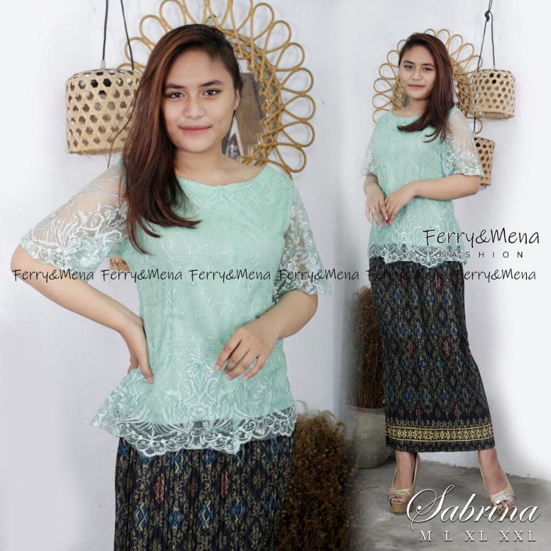 Jual SETELAN NATAL SABRINA BAJU NATAL KEBAYA MODERN KEBAYA TULLE BAJU ...