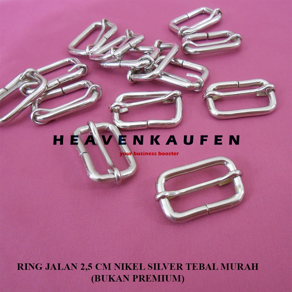 Jual Ring Jalan Gesper Jalan Tas 2,5 cm Nikel Silver Tebal 3 mm Murah ...