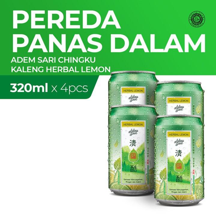 Jual Adem Sari Ching Ku Herbal Lemon Kaleng 4 x 320 mL | Shopee Indonesia
