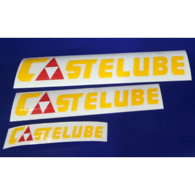 Jual Stiker Oli Motor Castelube Oil Cutting Sticker | Shopee Indonesia
