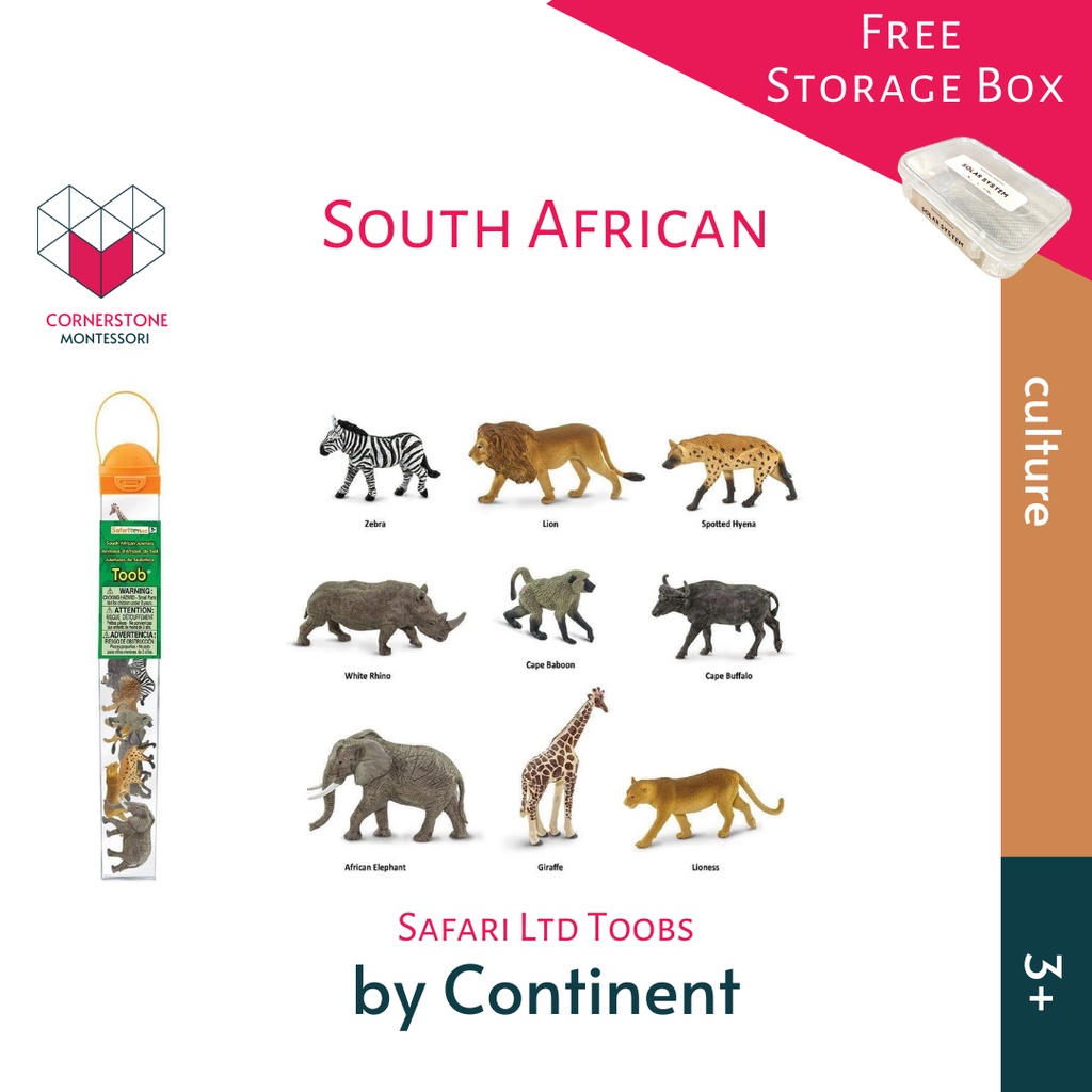 Jual Cornerstone Montessori Safari Toob Continent Arctic Antarctica ...