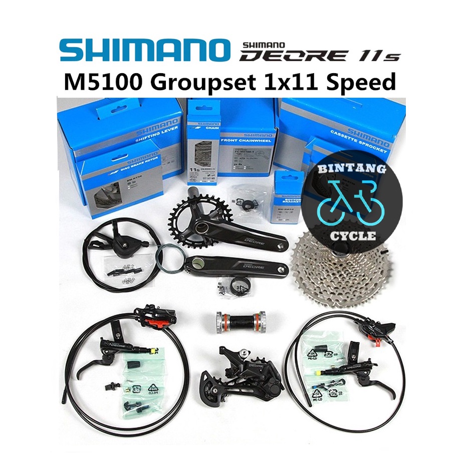 Jual Group set Shimano Deore M5100 1x11 Speed Groupset - 32T 170mm ...