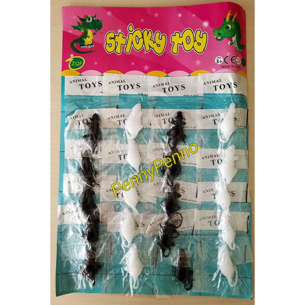 Jual Mainan Anak Sticky Toy Cicak Ular Tikus Bisa Nempel Dinding ...