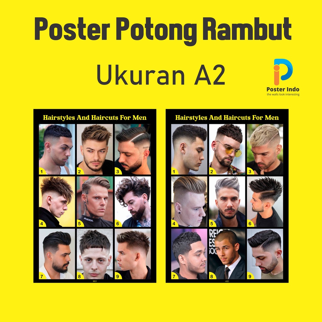 Jual Poster Potong Rambut Ukuran A2 | Shopee Indonesia