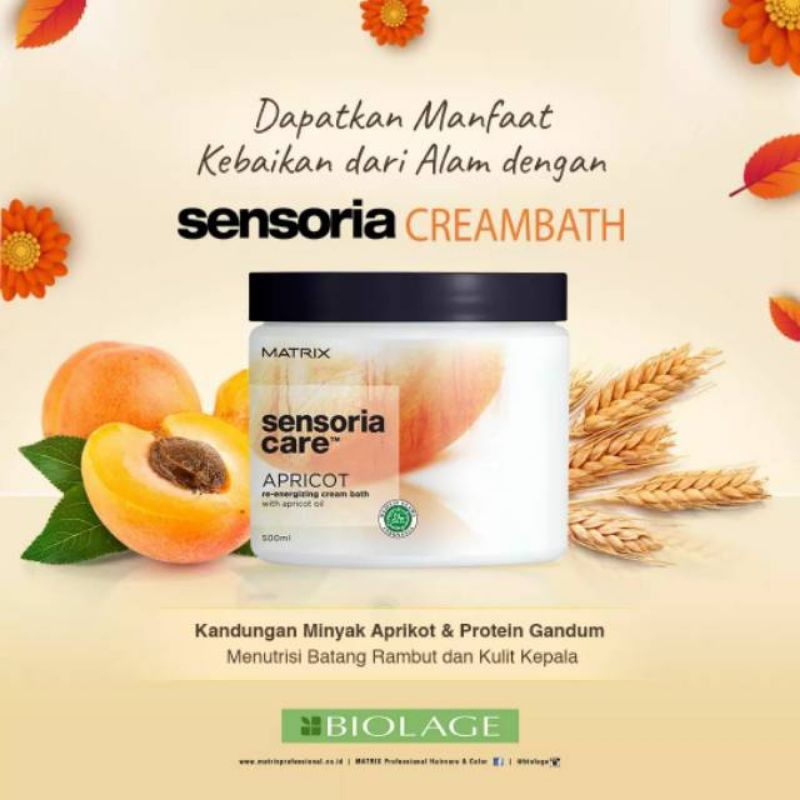 Jual MATRIX Sensoria Care Creambath Apricot 1000ml | Shopee Indonesia