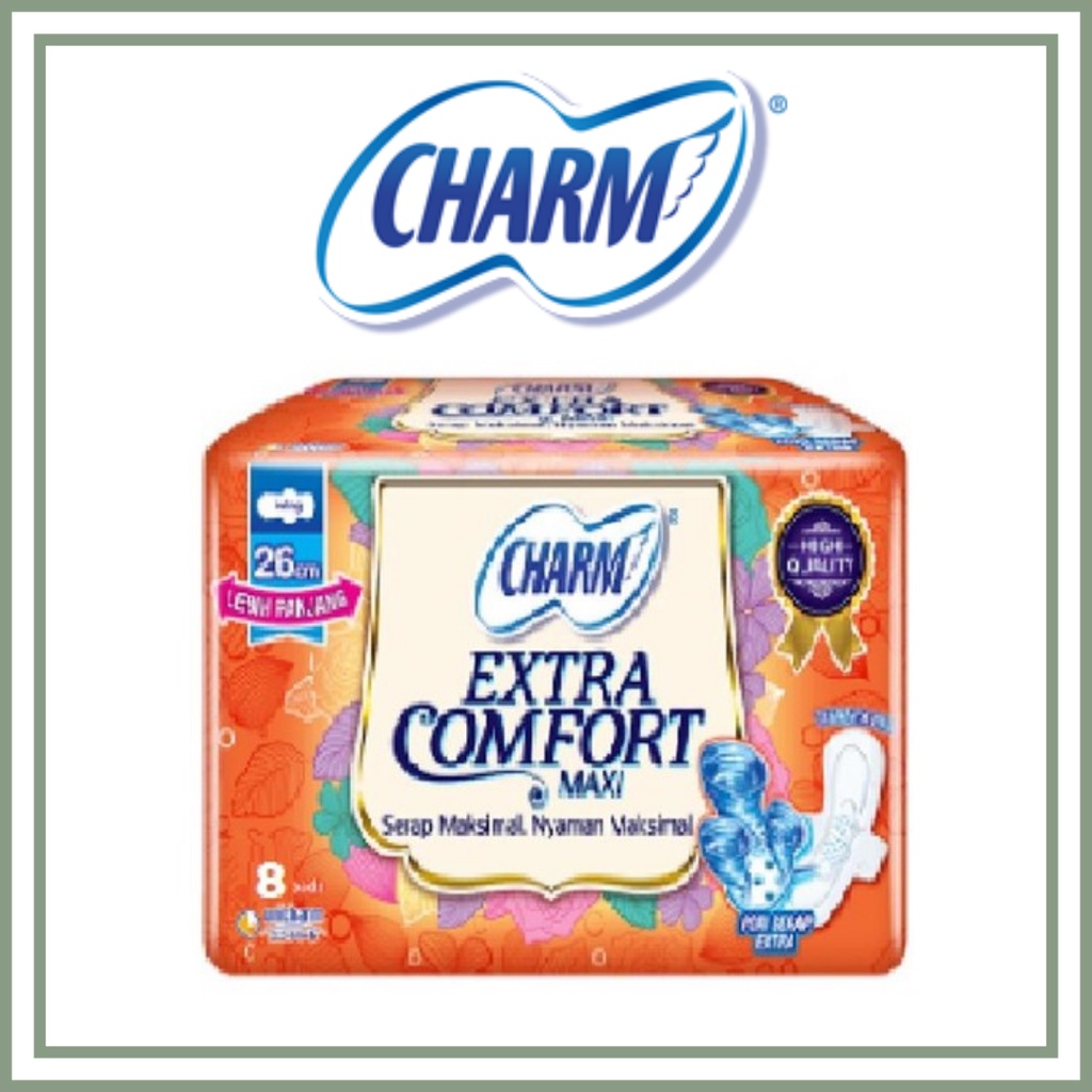 Jual Charm Extra Comfort Maxi Wing 8 P | Shopee Indonesia