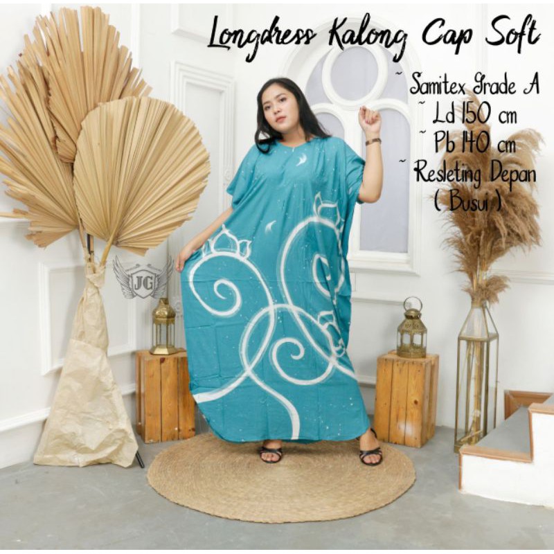 Jual LONGDRES KALONG JUMBO | DASTER KAFTAN JUMBO WARNA SOFT | Shopee ...