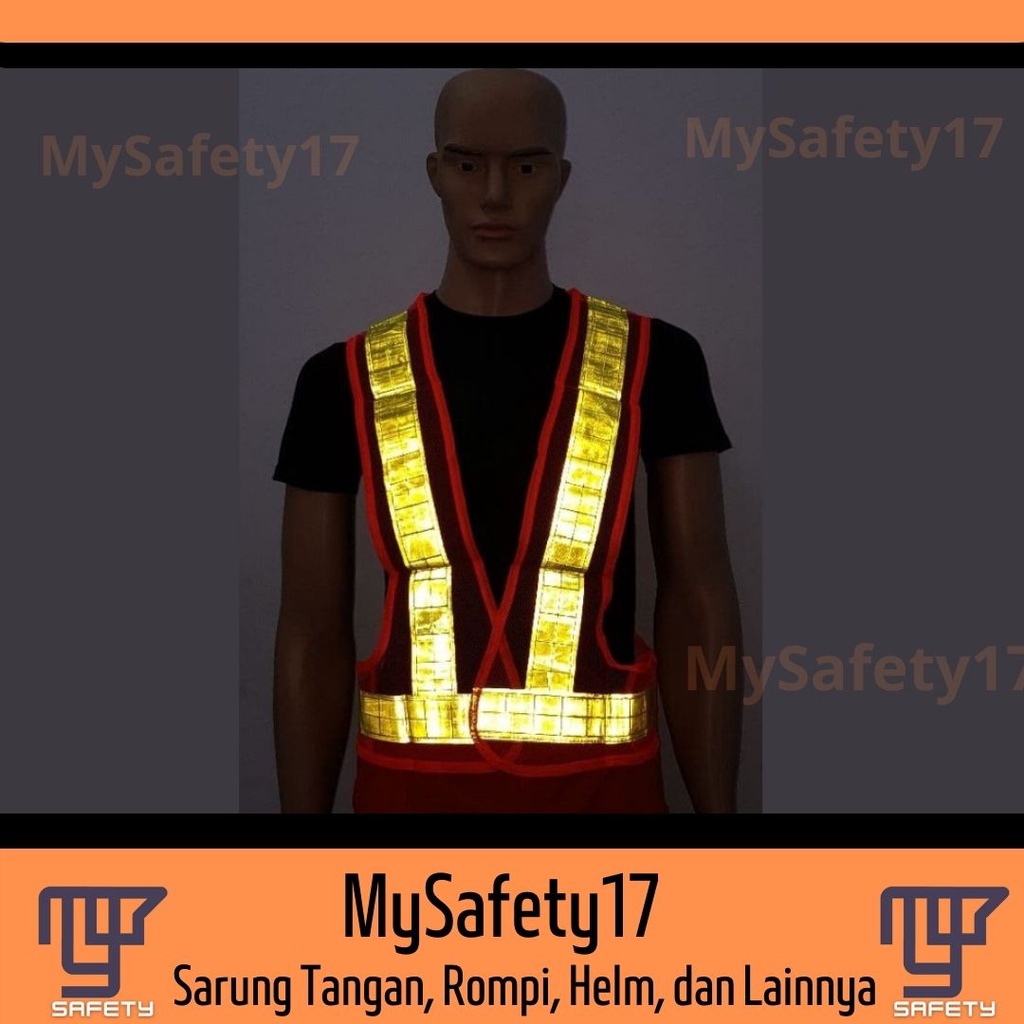 Jual Rompi jaring V Guard Orange Scotlight Kuning Safety Vest Jala ...