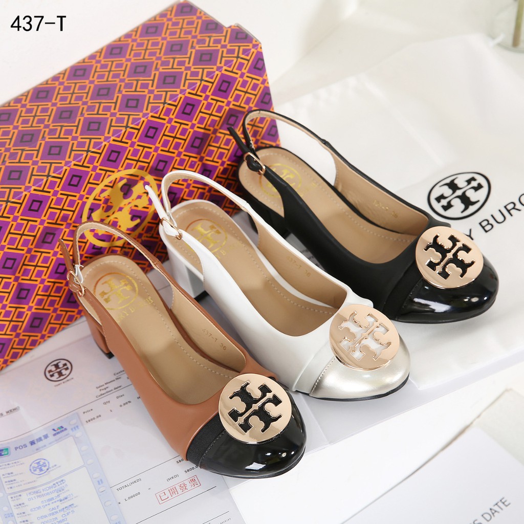 Jual Kr Sepatu Slingback 437-T Flart Shoes Ada Box 5.5.Cm | Shopee ...