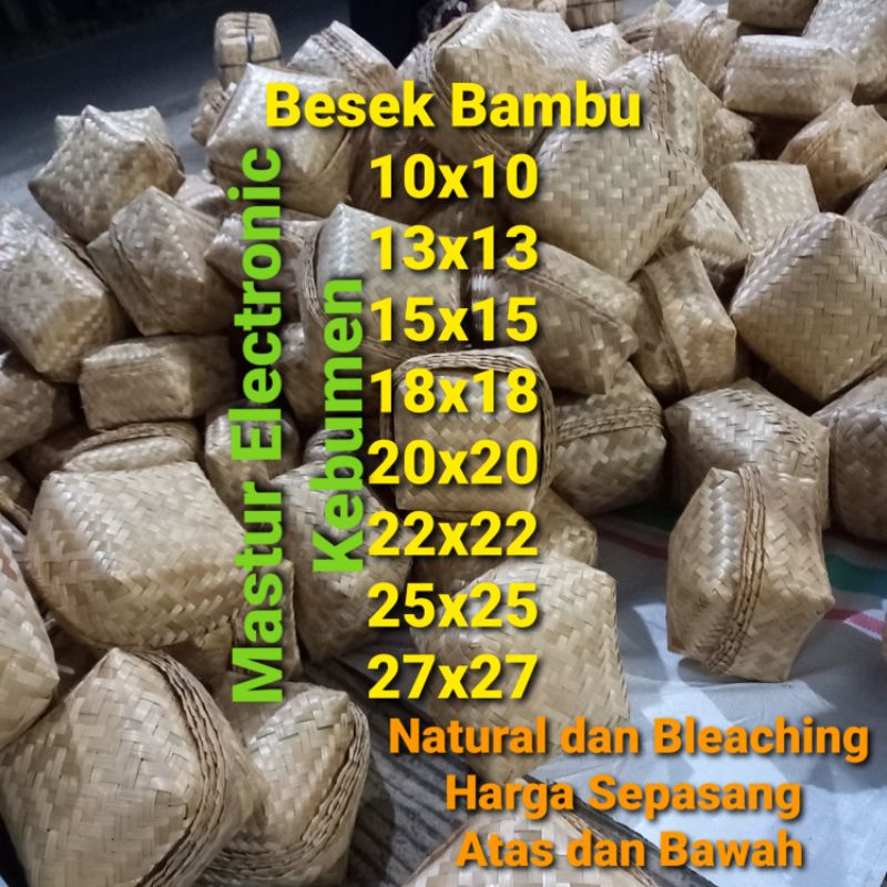 Jual BESEK BAMBU 8x8 10x10 13x13 15x15 18x18 20x20 HAMPERS | Shopee ...