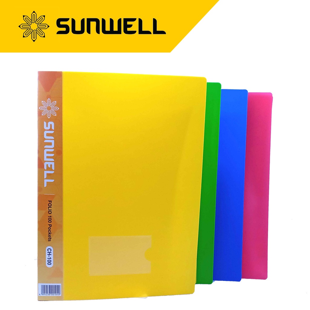 Jual Sunwell Clear Holder F4 100 Pocket CH-100 | Shopee Indonesia