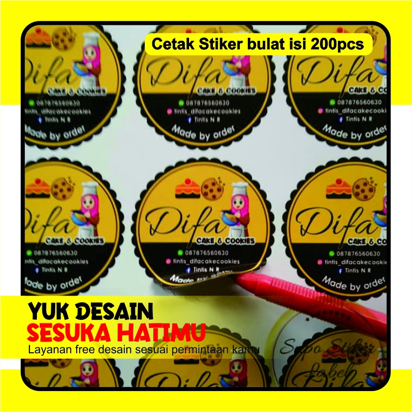 Jual CETAK SETIKER / Sticker Bulat Custom / CETAK STIKER BULAT / LEBEL ... Jual CETAK SETIKER / Sticker Bulat Custom / CETAK STIKER BULAT / LEBEL ...