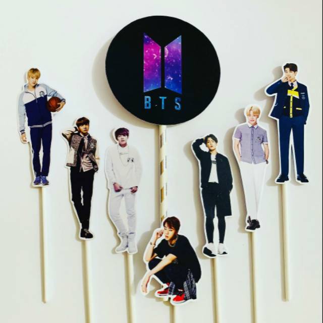 Jual BTS Logo Bulat Topper Cake Birthday / Hiasan Kue Ulang Tahun ...