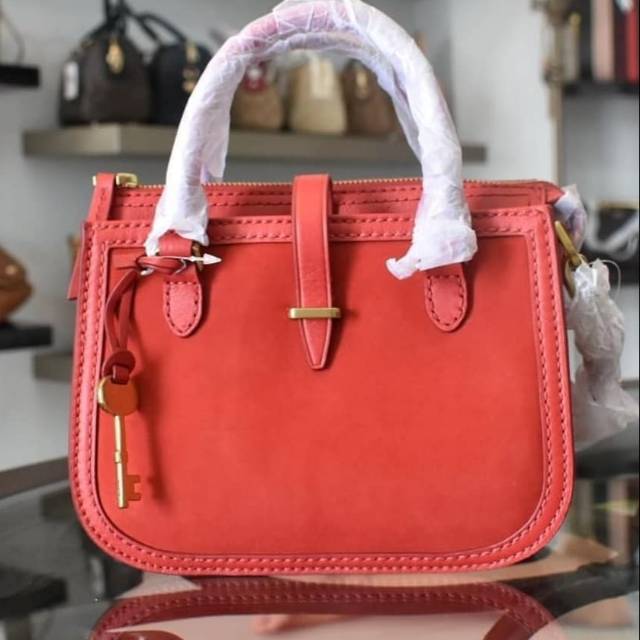 Jual Fossil Ryder Mini Brick Red | Shopee Indonesia