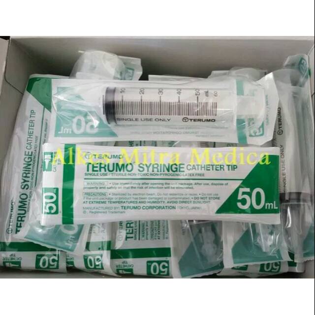Jual SPUIT 50CC TIP TERUMO (PCS) / SYRINGE 50CC CATHETER TIP / SPUIT 50CC LUBANG TENGAH BESAR ...