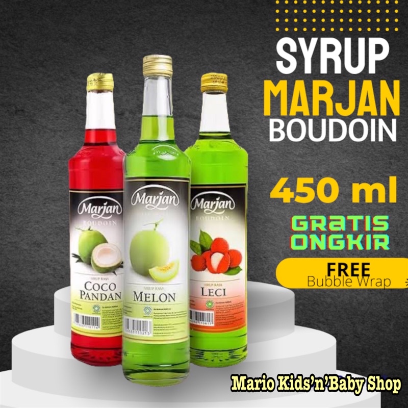 Jual Sirup Marjan BERASURANSI Boudoin 460ml CocoPandan/ Melon ...