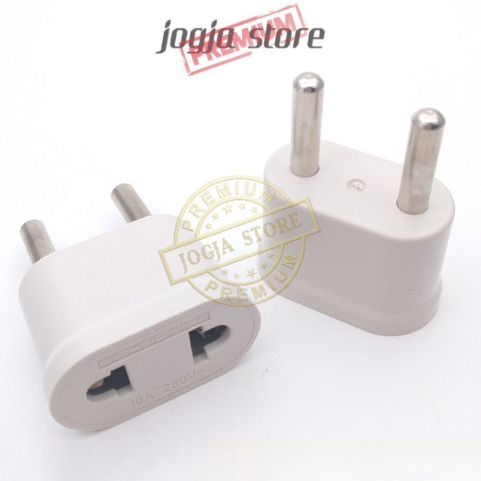 Jual Adapter & Konverter Colokan Stop Kontak Travel US to EU 1 PCS ...