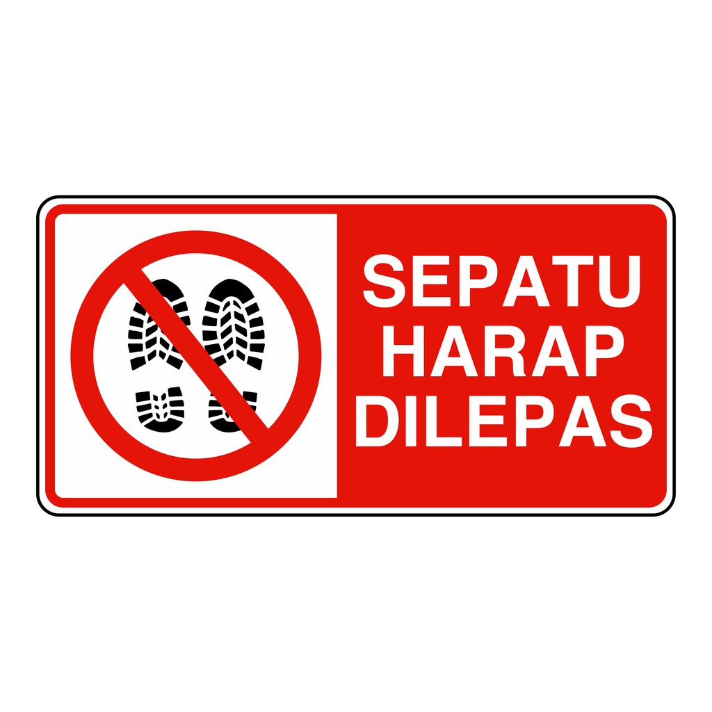 Jual RAMBU SEPATU HARAP DILEPAS 15CM X 30CM AKRILIK | Shopee Indonesia