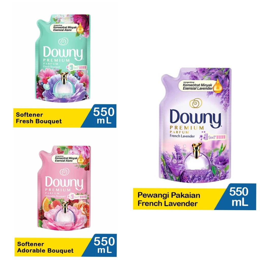 Jual [Pouch] Downy 550ml Pelembut dan Pewangi Pakaian | Shopee Indonesia