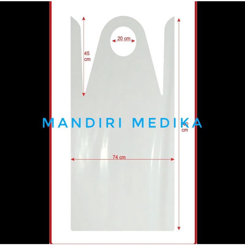 Jual Apron Plastik Disposable Celemek Plastik Disposable Weldaco Isi 50 ...