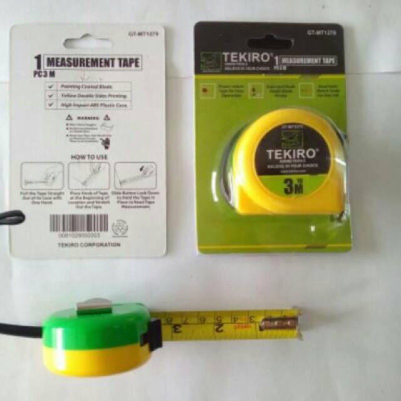 Jual Meteran 3M GT-MT1279 Tekiro PVC | Shopee Indonesia